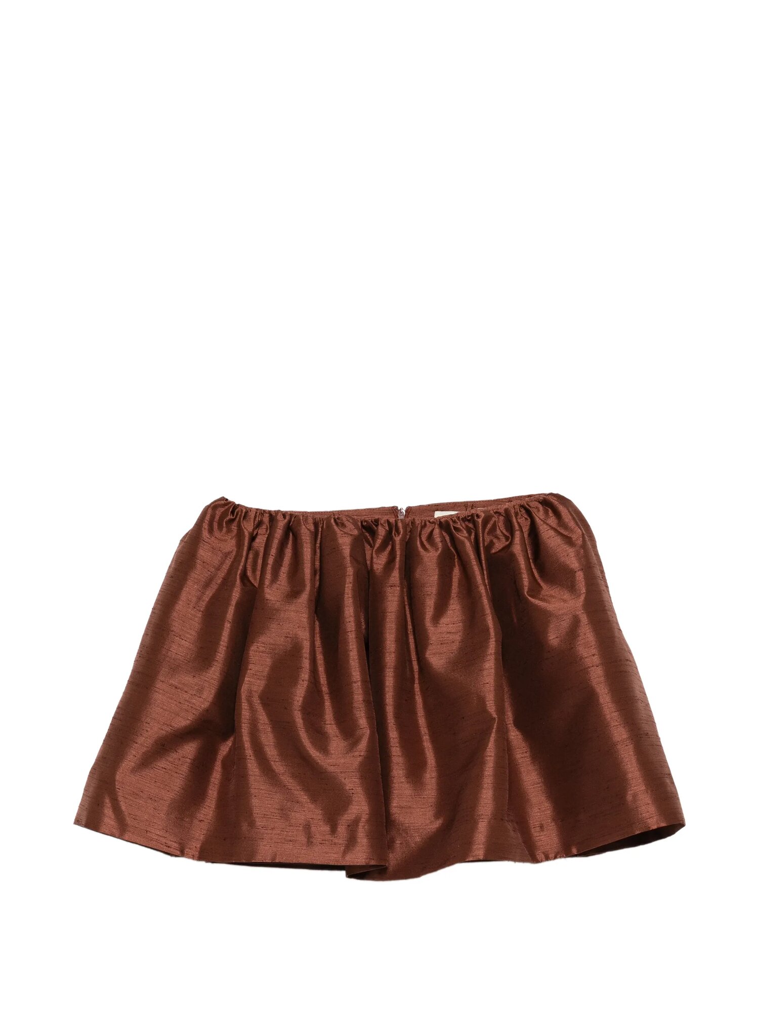 Юбка Pleated slub-texture skirt