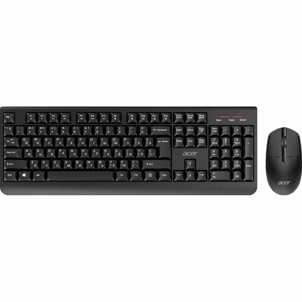 Набор клавиатура+мышь Acer OCC401, черн, USB, беспр, Multimedia (ZL. ACCCC.016), 2374248