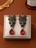 Серьги, red