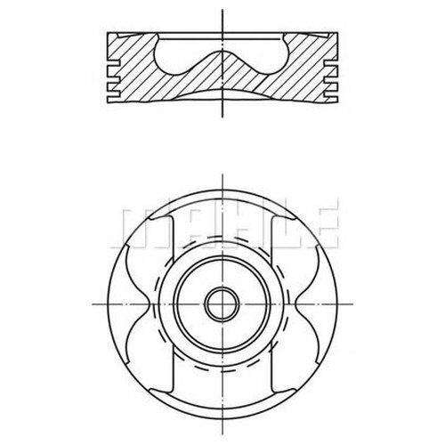 Поршень двигателя Knecht/Mahle 0045602 для Mercedes C-CLASS CL203, S203, W203, CLK C209, E-CLASS S210, VF210, W210,