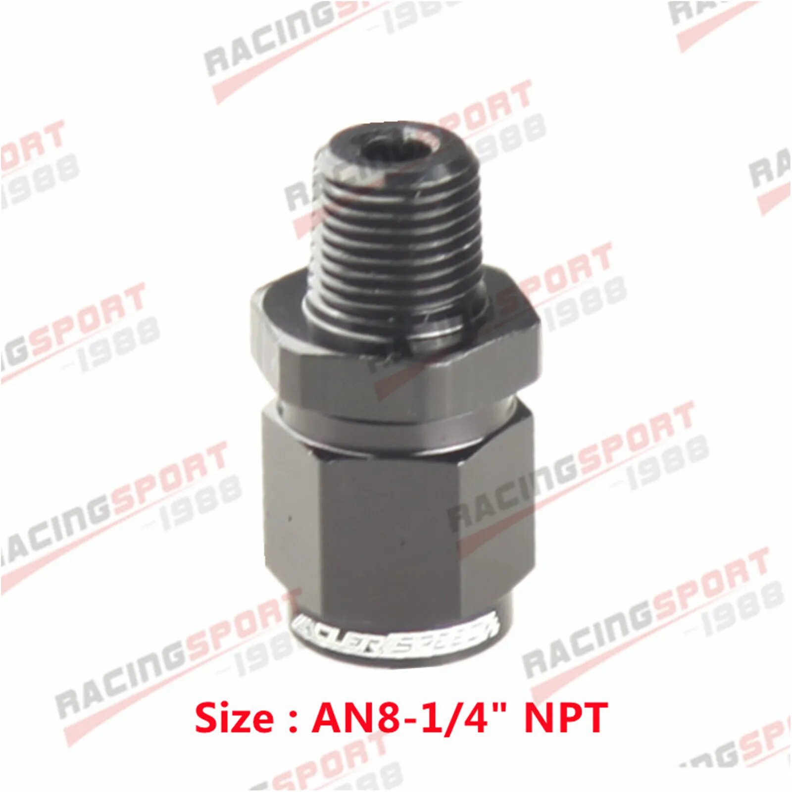 Переходник AN8-1/4" NPT, черный