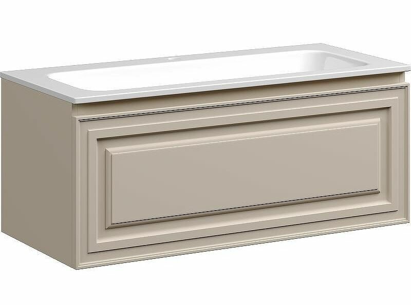 Тумба с раковиной Sancos Very 100 beige soft раковина Grace 101 CN7013