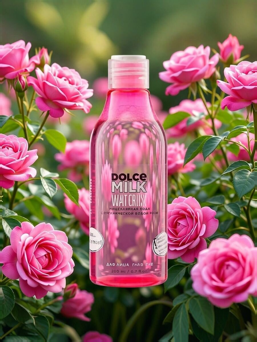 DOLCE MILK Мицеллярная вода WATEROSE, для всех типов кожи,200 мл