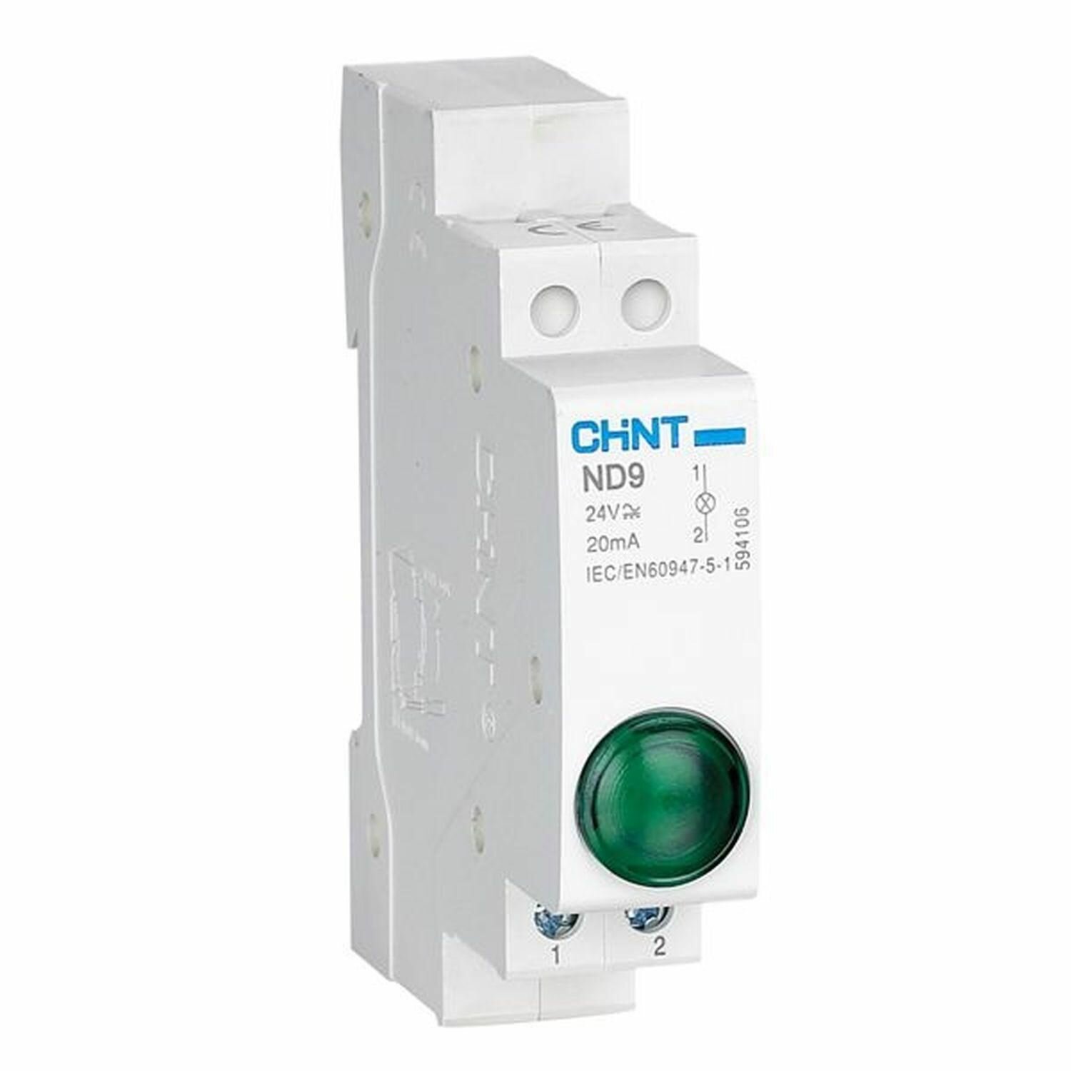 Индикатор nd9-1/g зелёный ac/dc230в led r