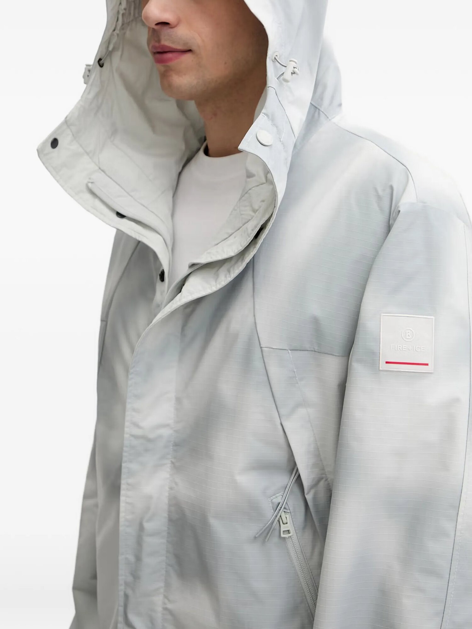Куртка Bogner Fire + Ice Lior hooded ripstop jacket, размер 46, серый — фото 1