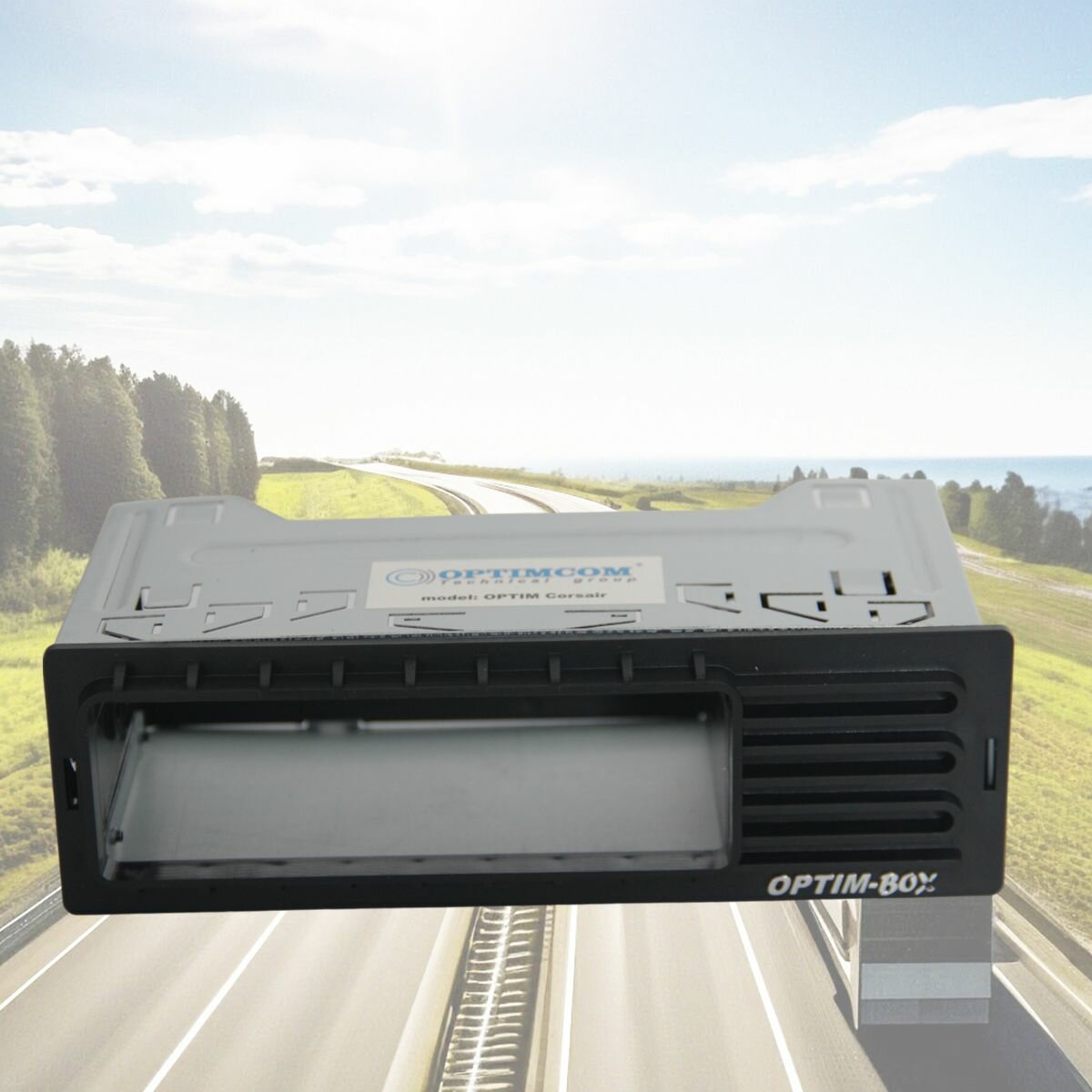 Крепление для рации Оптим Корсар / Optim Corsair с динамиком (1DIN OPTIM-BOX Corsair)