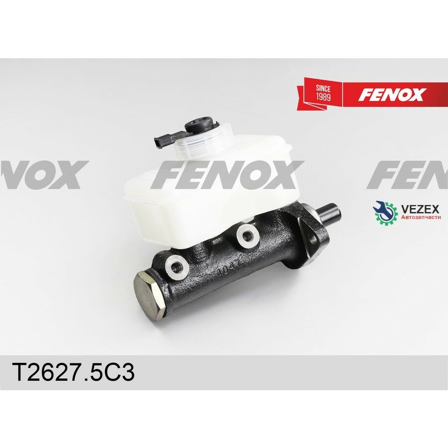 FENOX T2627.5C3 Цилиндр тормозной главный чугун с бачком и датчиком ГАЗ 2410 T2627.5C3