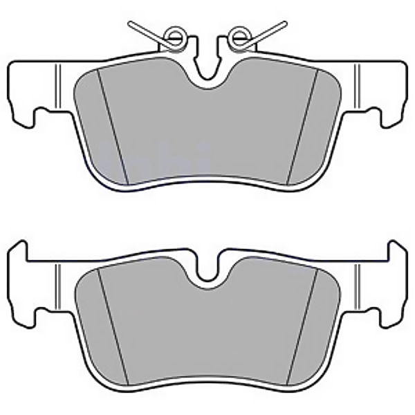 DELPHI LP2719 (34216859917) колодки тормозные дисковые 116d,116i,118d,118i,120d,120d xdrive,120i,128ti,214d active tourer,214d