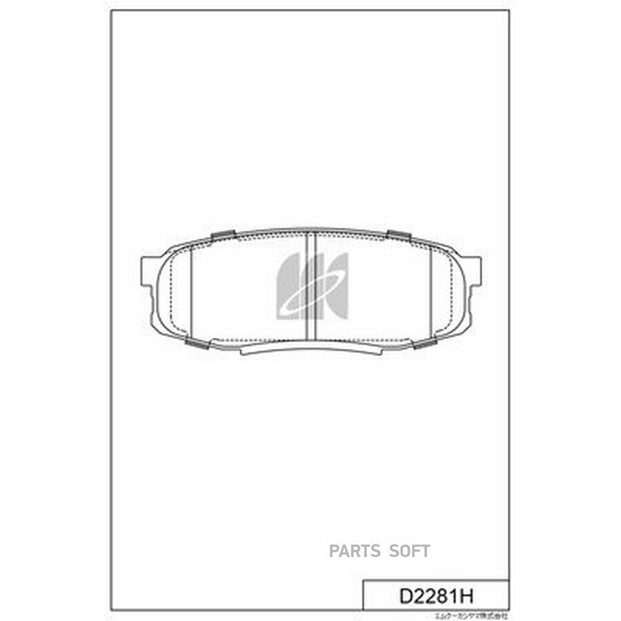 KASHIYAMA D2281H Колодки тормозные дисковые задние LAND CRUISER 200 (J2) 08 D2281H