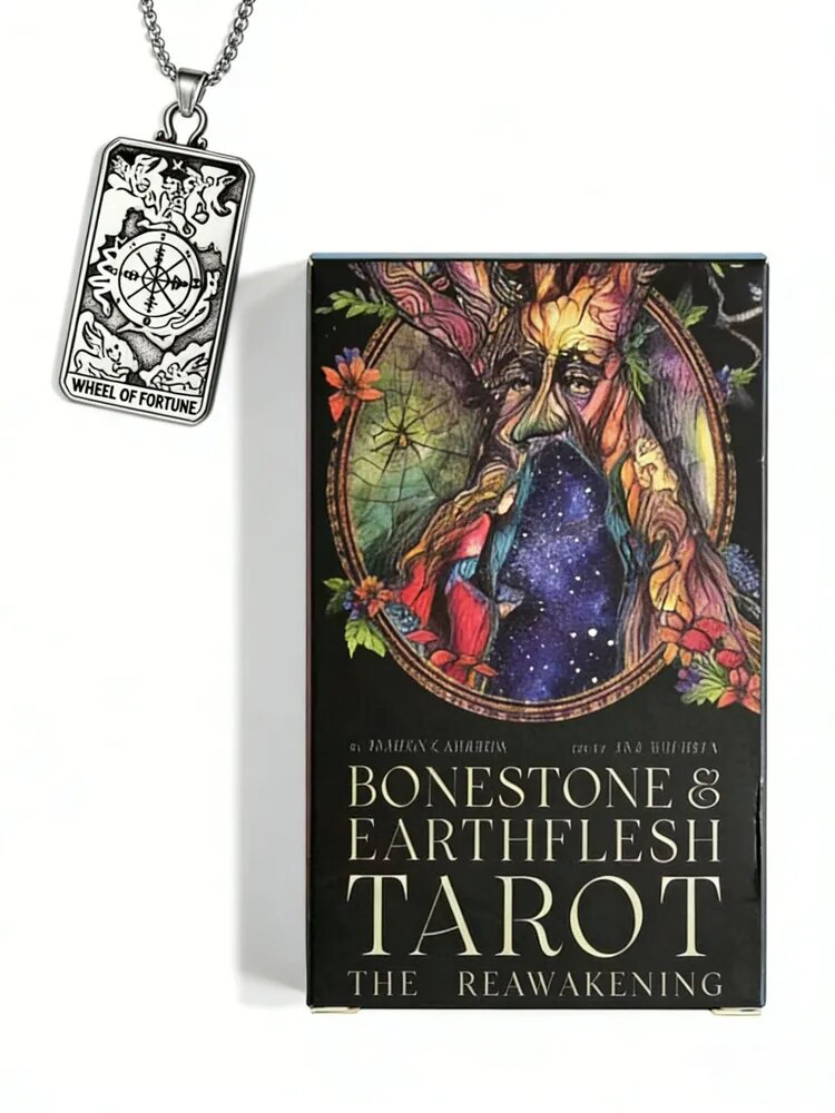 Таро (Bonestone & Earthflesh Tarot) с подарочным стальным кулоном