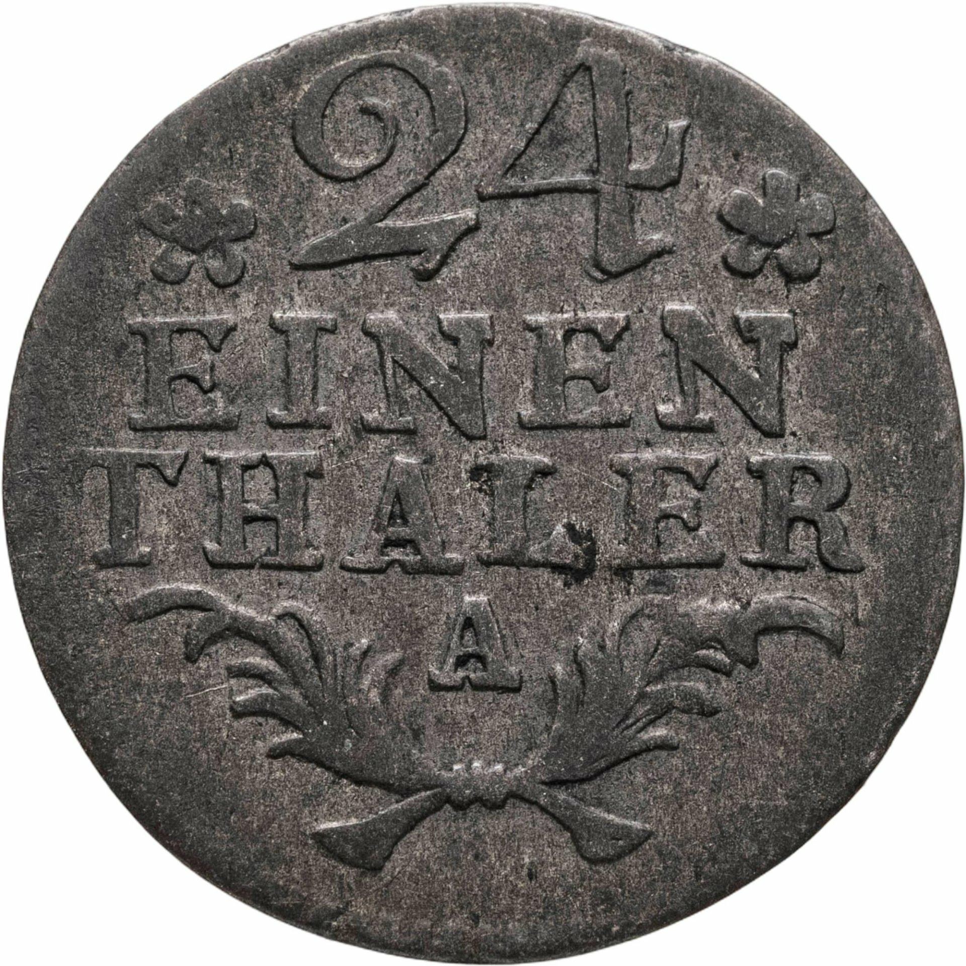 Германия, Пруссия 1/24 талера thaler 1783, Серебро 312, в сохранности VF