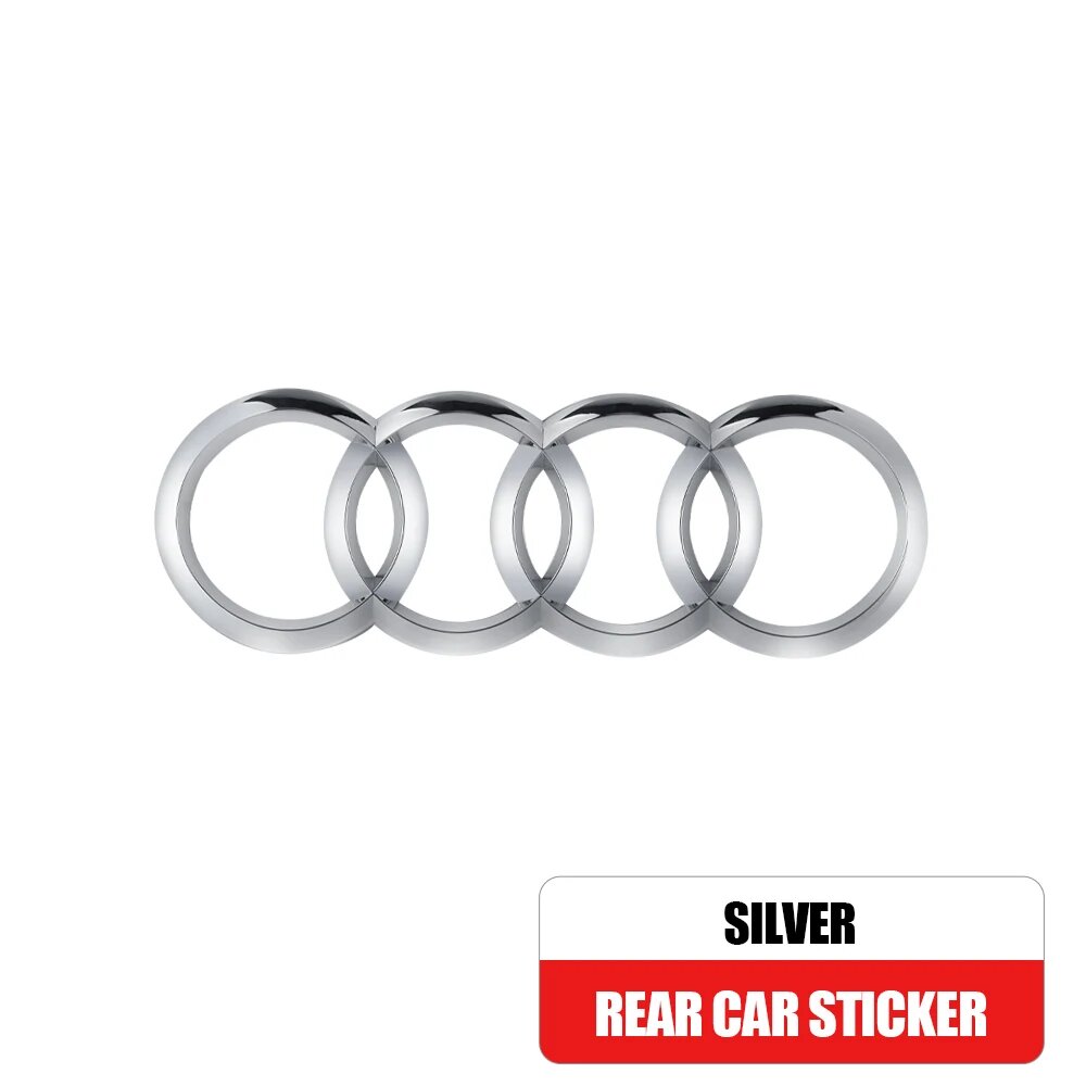 Эмблема Audi A5 2010-2019, серебристый, Rear-Silver