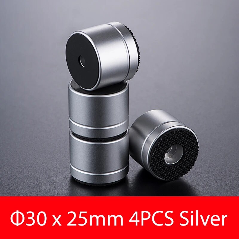 Амортизаторы для динамиков, 4шт, Silver, D30x25