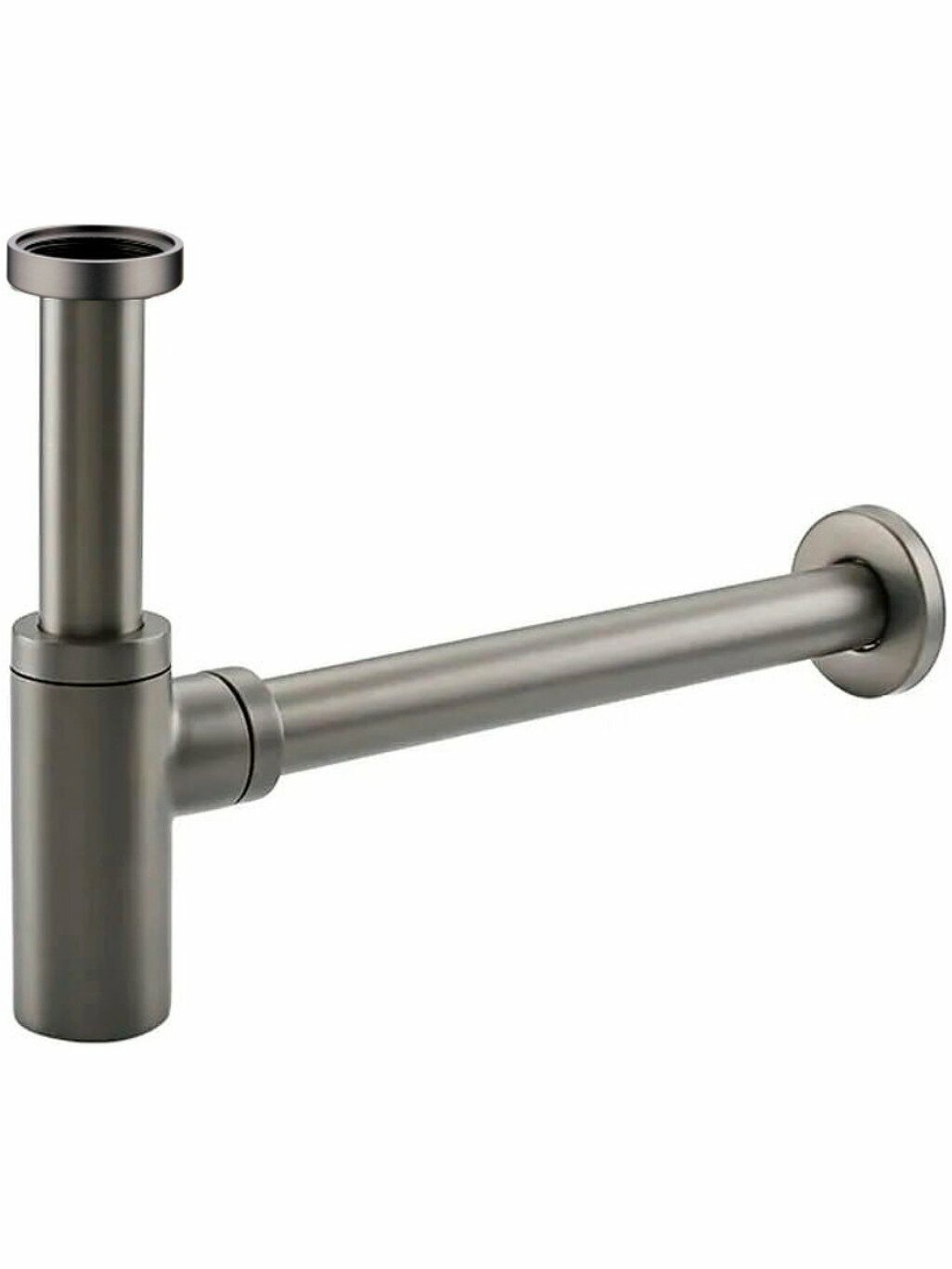 Сифон для раковины, 1 1/4", оружейная сталь, Frap, F82-9