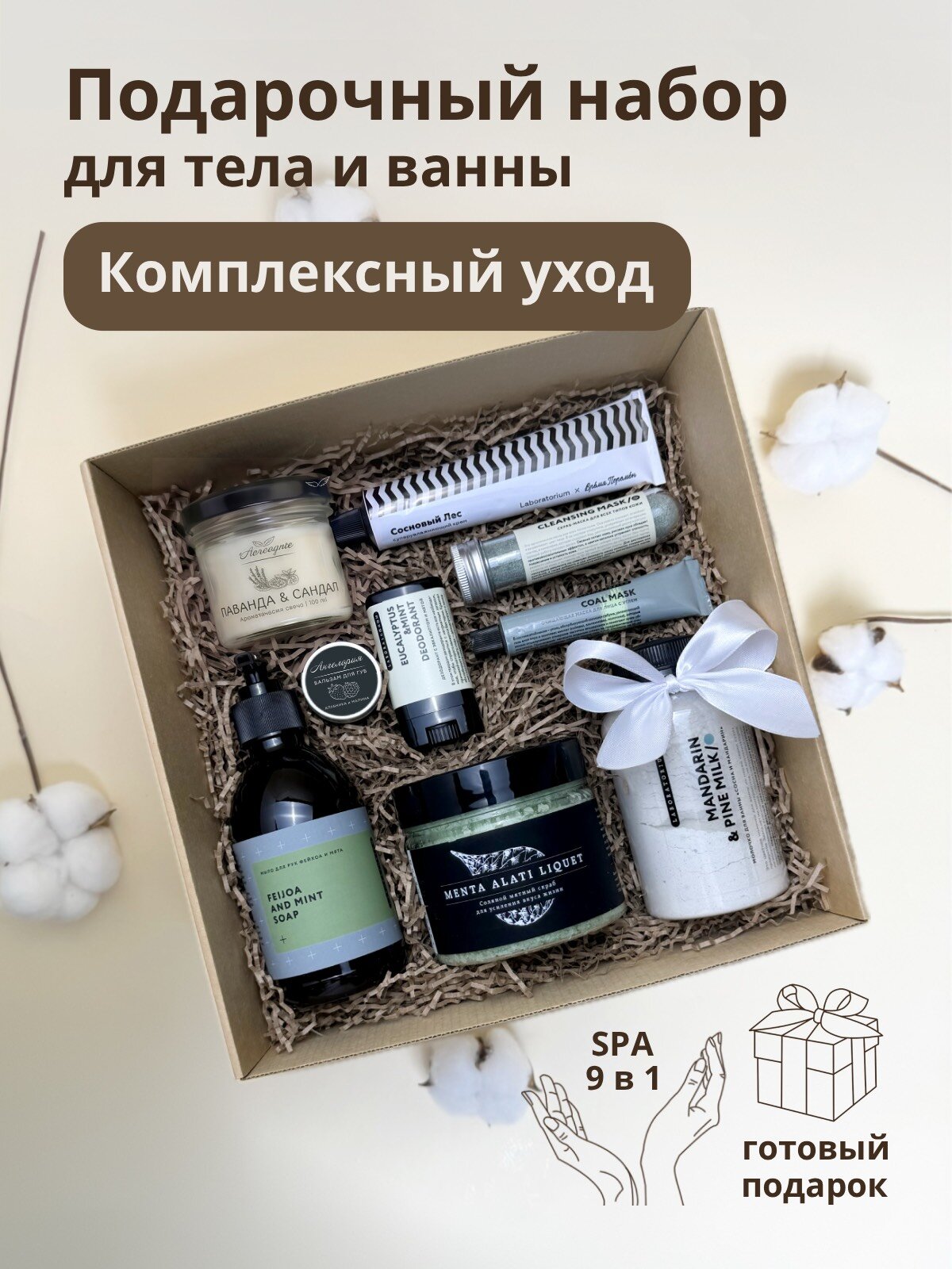 Подарочный набор косметики «Комплексный уход», бьюти бокс, набор уходовой косметики, подарок подруге, подарок маме
