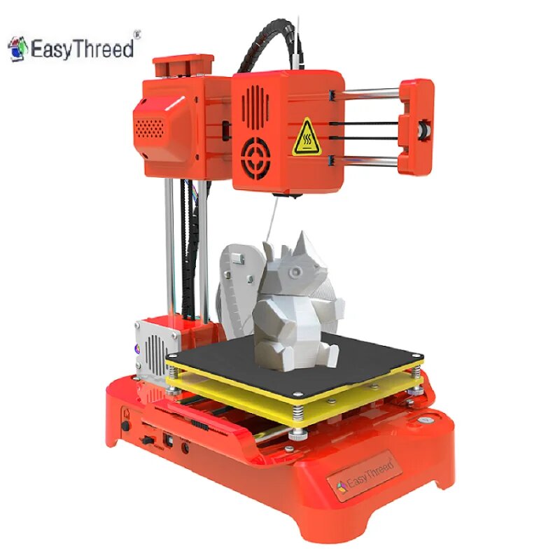 3D-принтер Easythreed Mini K9 Простой в использовании Однонажатие печати Материнская плата Магнитная платформа для печати Настольный принтер K7 Подарок для новичков и детей
