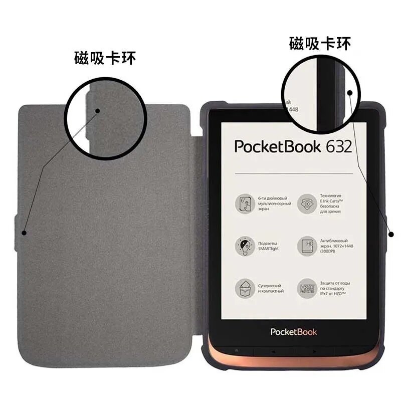 Чехол для Pocketbook Basic Lux 4 для PB616/618/627/632 — фото 1