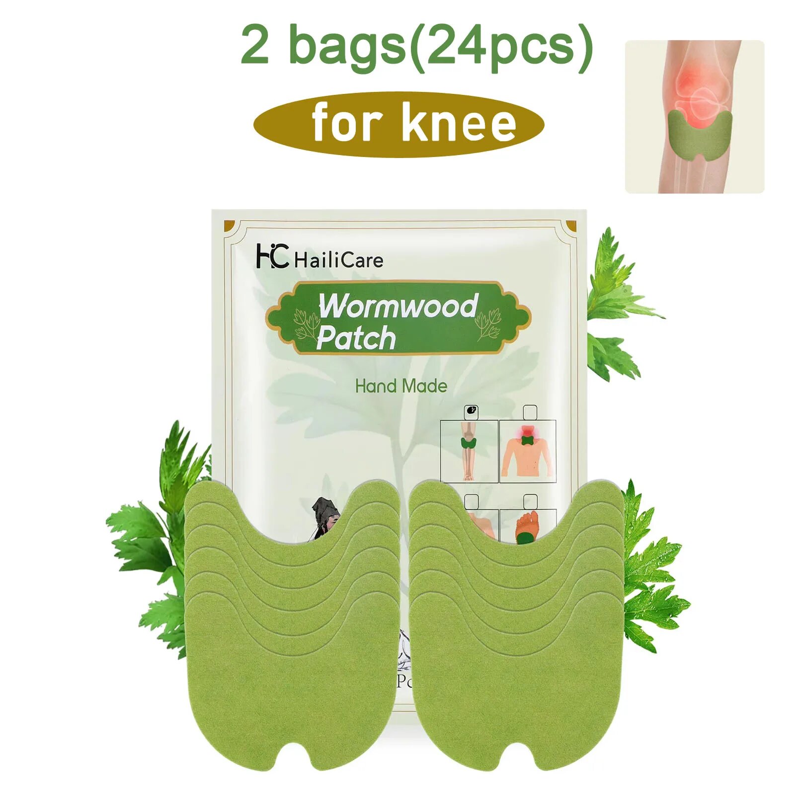 Пластыри от боли в коленном суставе с экстрактом китайского полыня for knee 2 bags