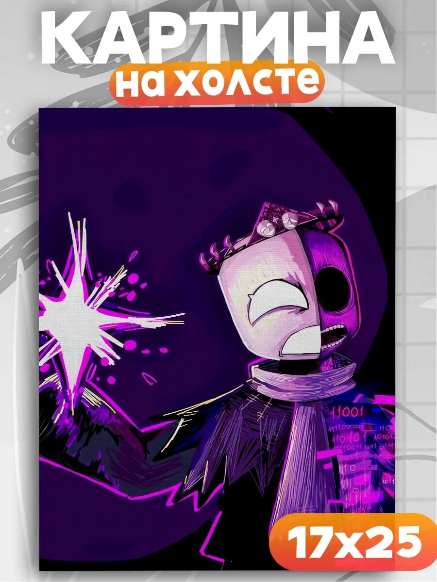 Картина на стену forsaken Ноли Форсакен roblox, на подрамнике, 1шт, 25х17 размер.