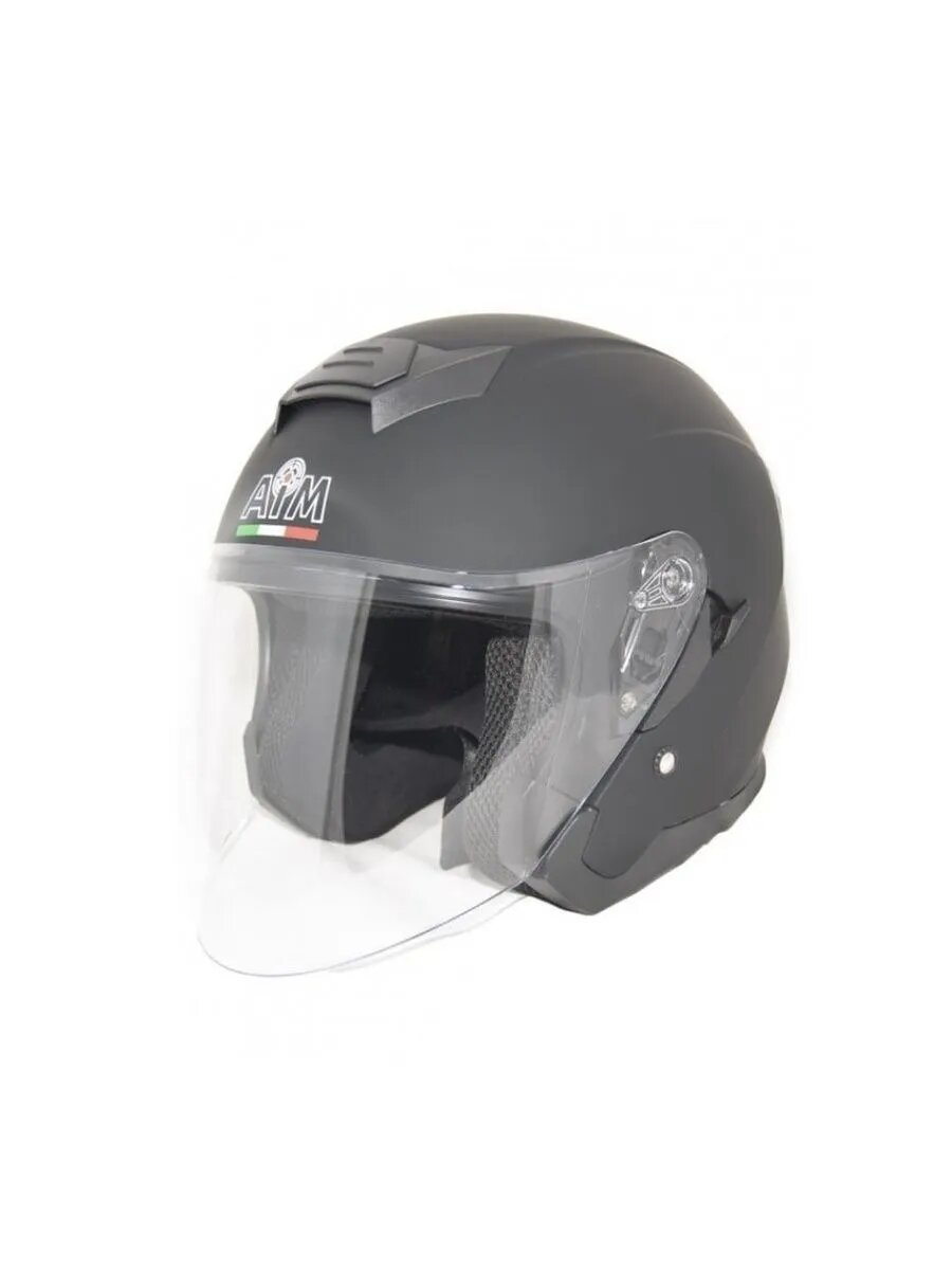 AiM Мотошлем открытый JK526 Black Matt XL