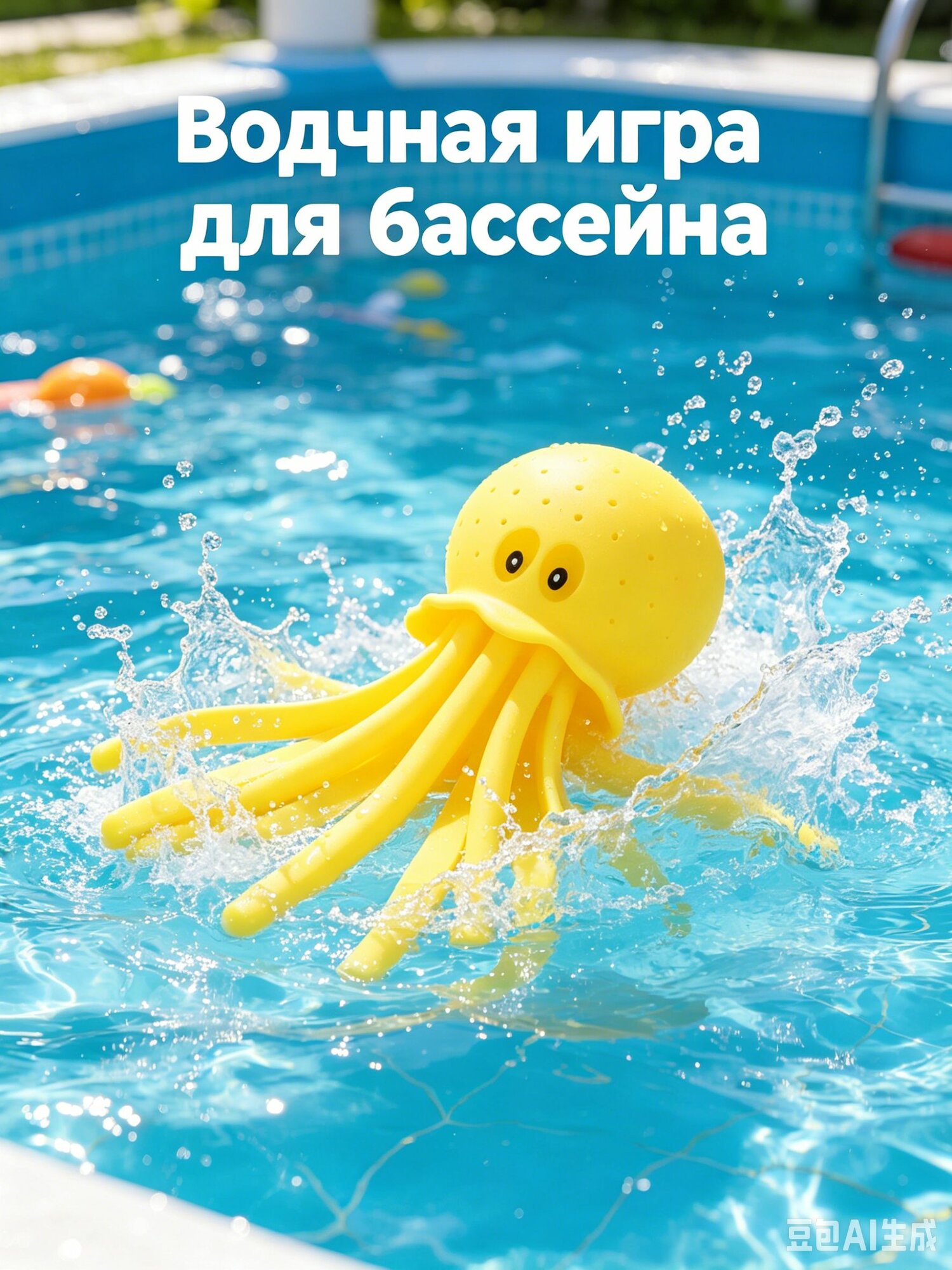 Игрушка-осьминог для ванны, сжимаемая водная игрушка для детей