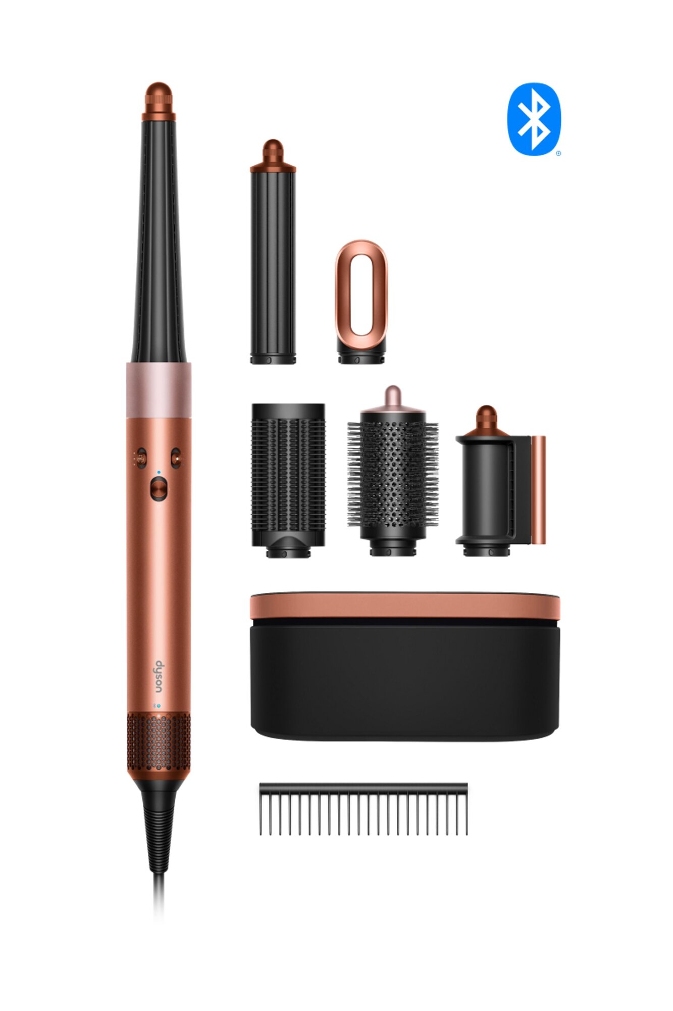 Стайлер Dyson Airwrap i.d. Long HS08 Straight+Wavy, янтарный шёлк (Amber Silk)