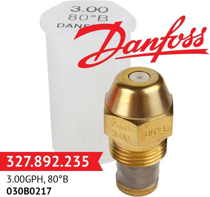 Топливная форсунка Danfoss 3.00GPH,80В 030B0217