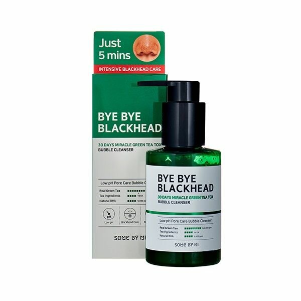 Some By Mi Bye Bye Blackhead Bubble Cleanser - Средство для умывания с кислотами против чёрных точек, 120 мл