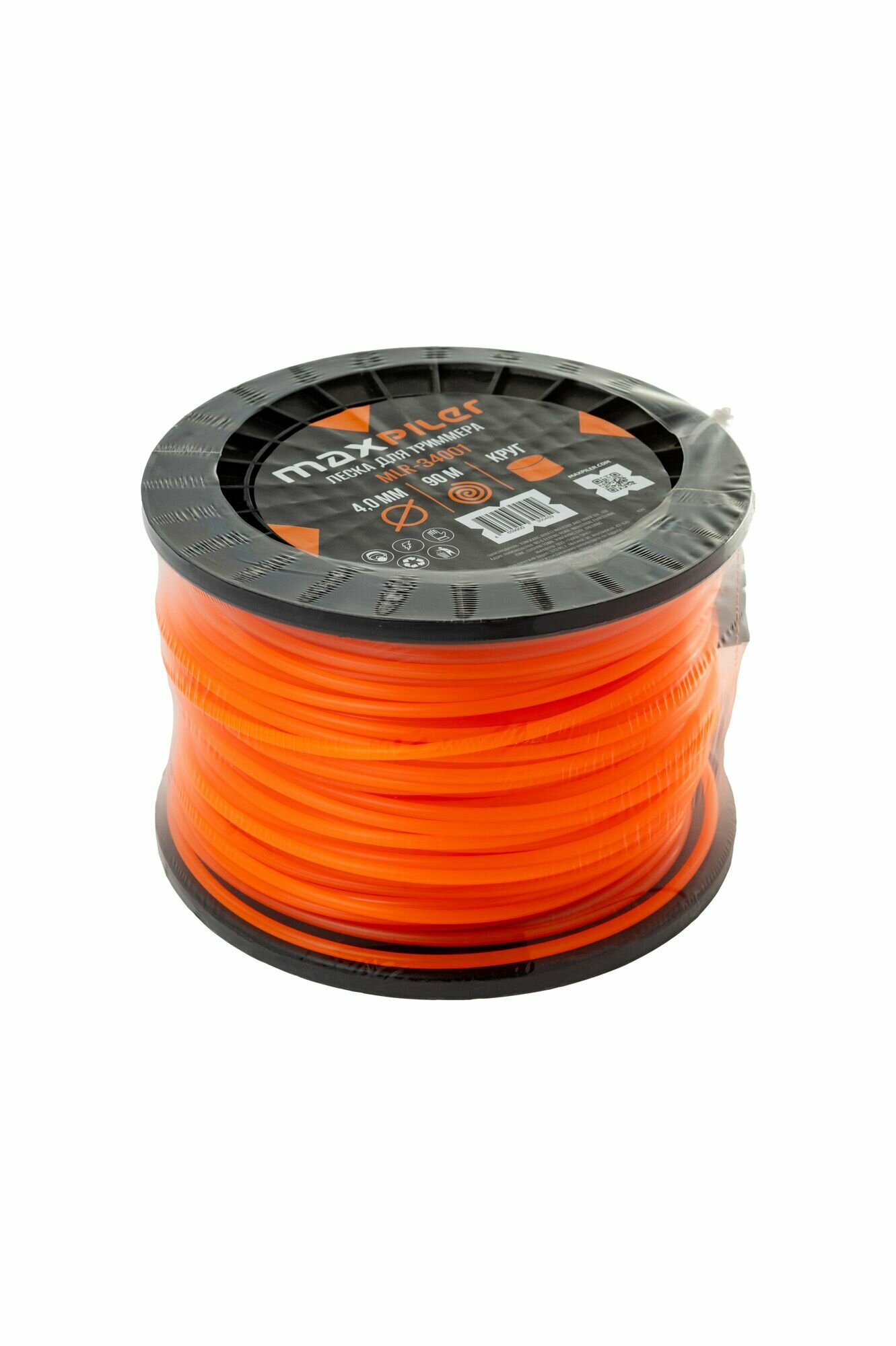 Леска для триммеров MAXPILER 4.0мм*90м, круг (MLR-34001) бухта