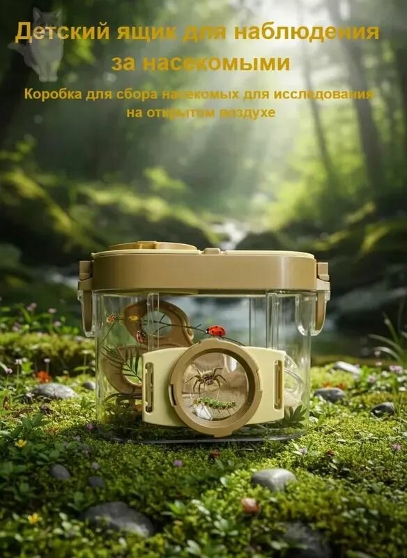 Набор для изучения насекомых, юный натуралист для наблюдения, детский контейнер для исследования