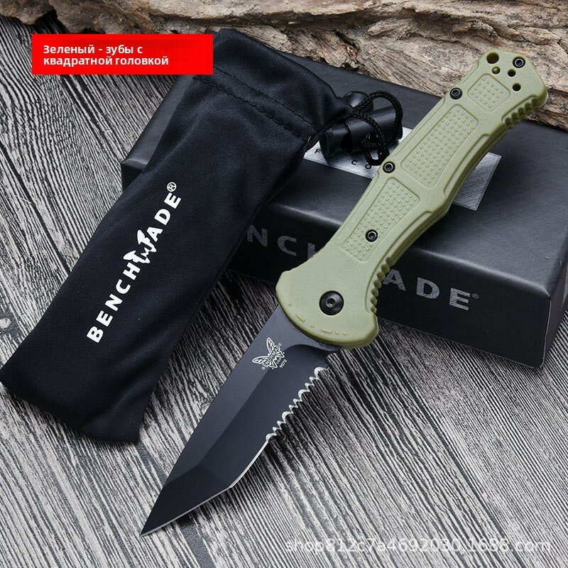 Benchmade9070 Компактный тактический складной нож с очень острым лезвием, универсальный инструмент для кемпинга, активного отдыха и личной самообороны