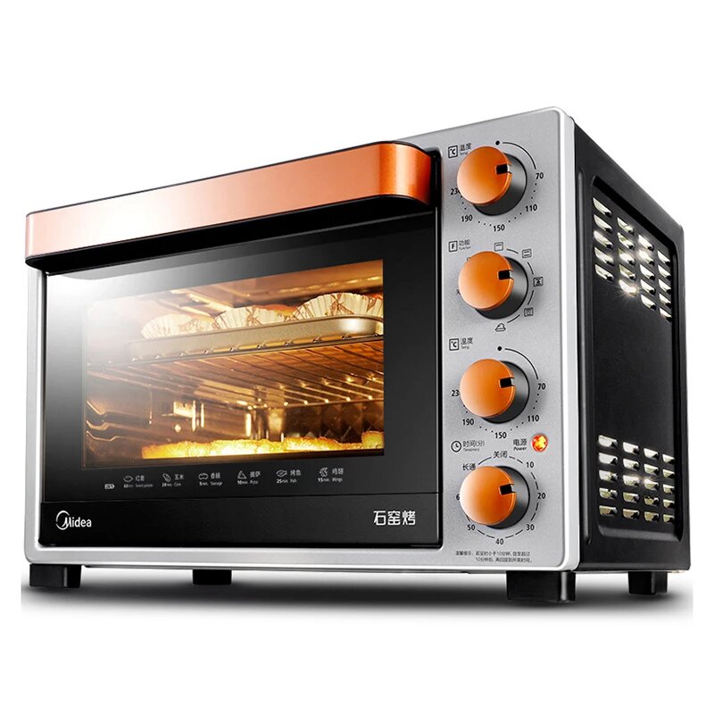 Электрический пиццаварочный духовка для дома 32L horno electrico Многофункциональная электрическая духовка для самодельных тортов Электрический фритюрник без масла