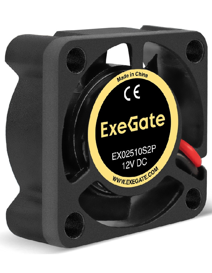 Вентилятор для корпуса Exegate EX295212RUS 25x25x10 мм, 10000rpm, 2.4CFM, 22dBA, 2-pin
