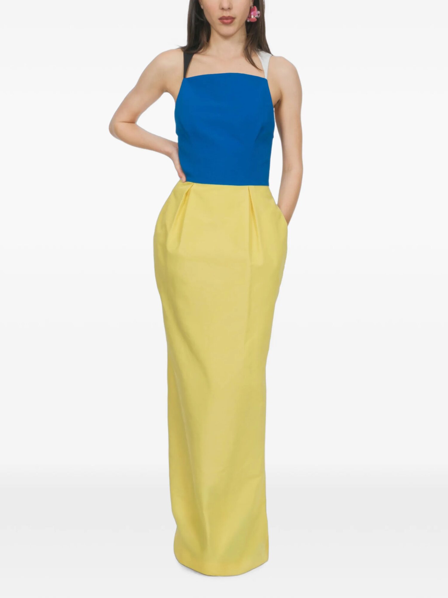 Платье Simon Says colour-block maxi dress