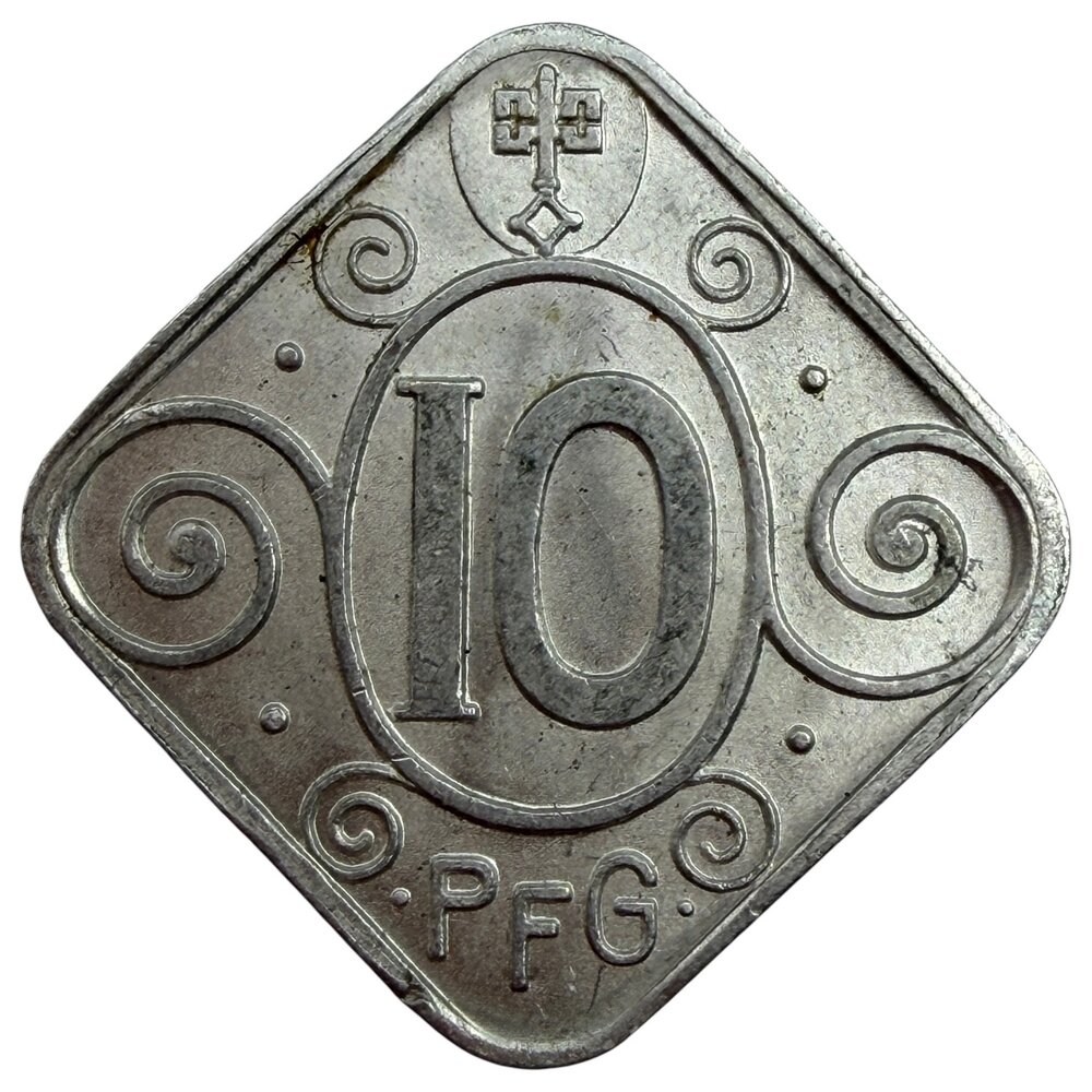 Германия, Веймарская республика, Зост 10 пфеннигов 1920 г.