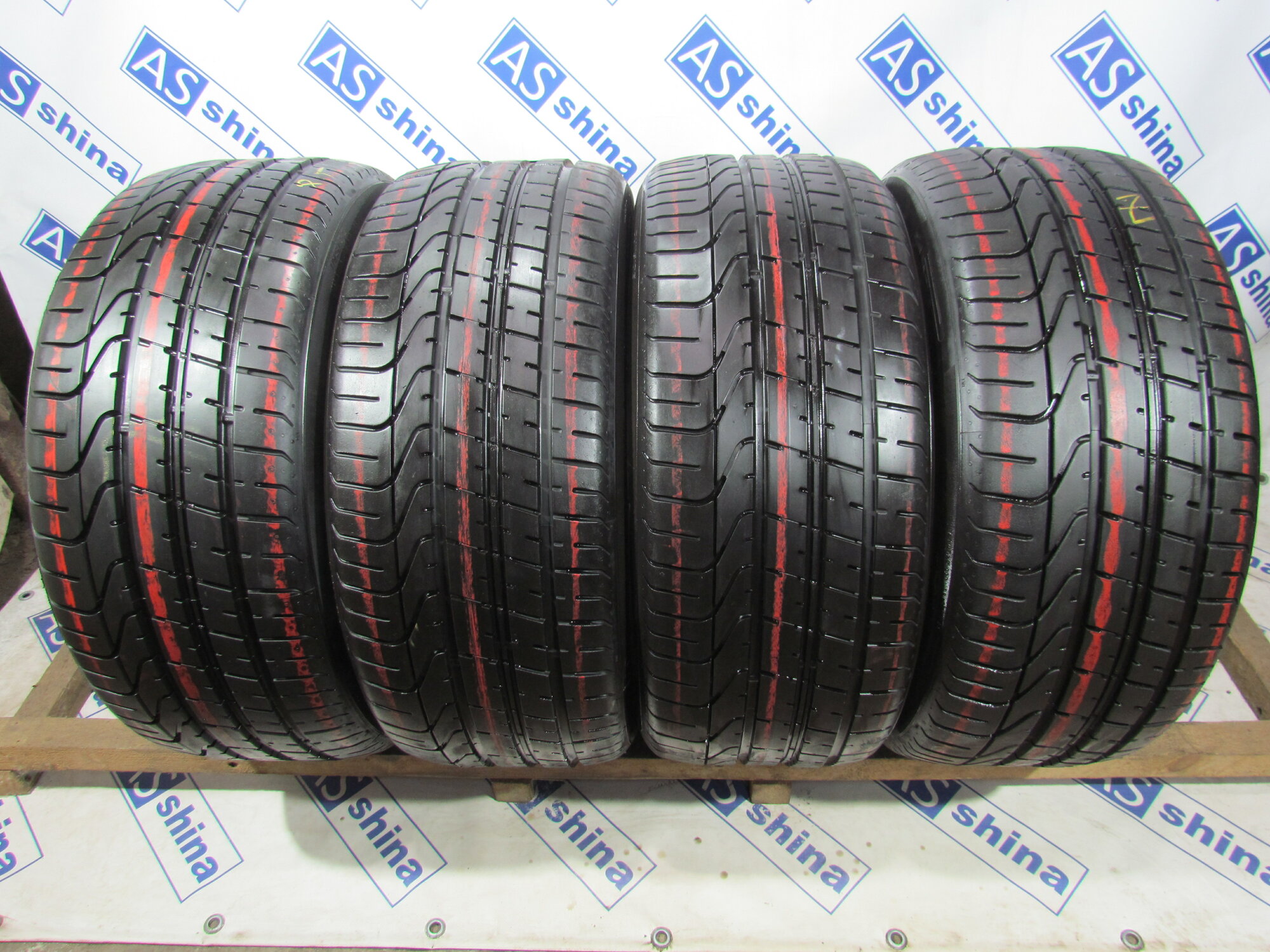 Комплект (4 шт) Pirelli P Zero 255 40 R20 летние БУ шины износ до 5% , артикул 0017498