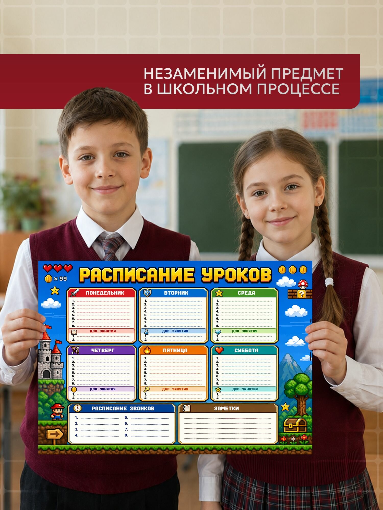Расписание уроков Марио — фото 1