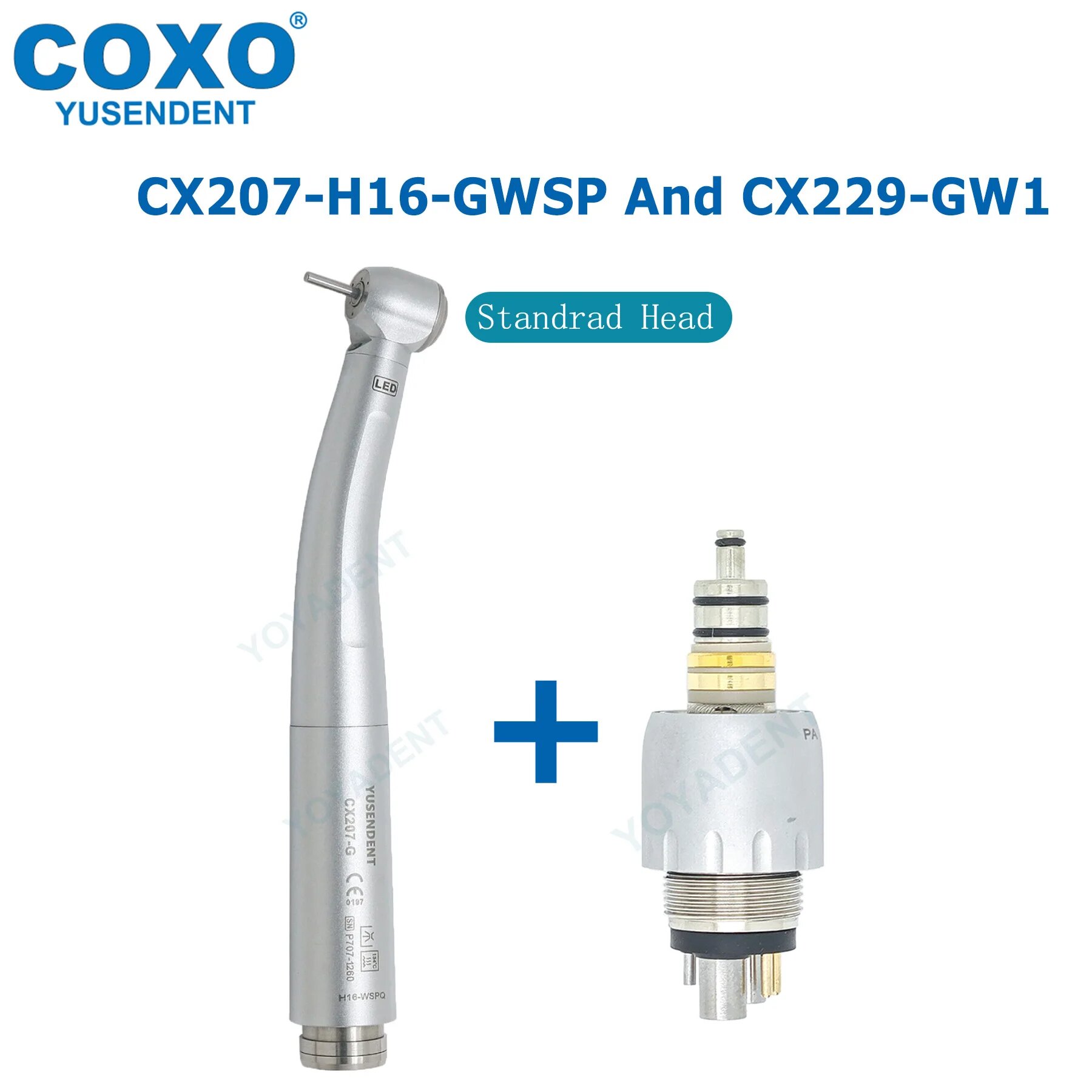 COXO Турбинная стоматологическая ручка CX207 GWSP and CX229-GW1