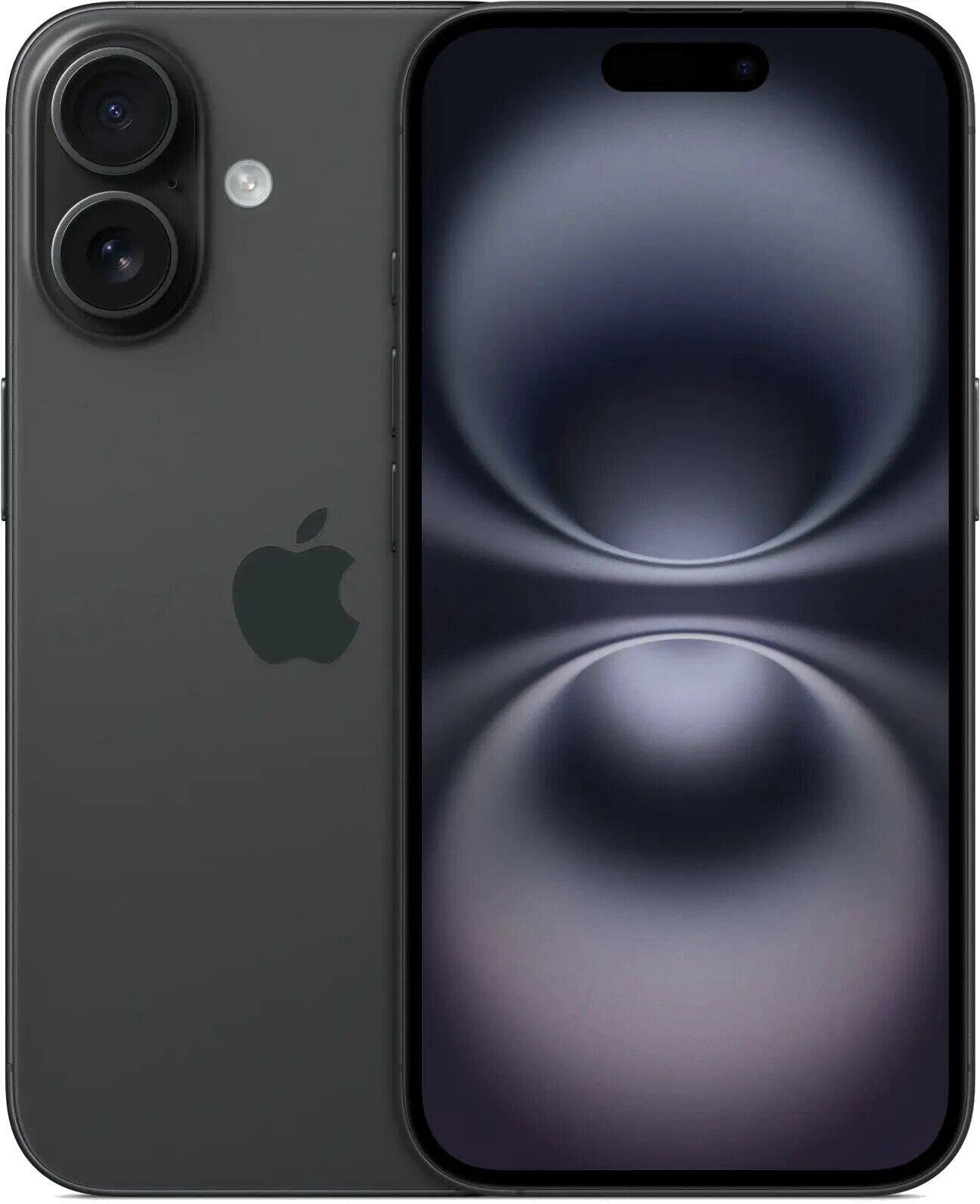 Смартфон Apple iPhone 16, 8/512Gb, Dual eSIM, Black (Черный)
