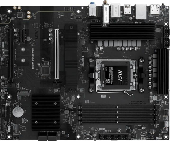 Материнская плата MSI PRO B850-S WIFI6E Socket AM5 AMD B850 4xDDR5 ATX AC`97 8ch(7.1) 2.5Gg RAID+HDMI+DP