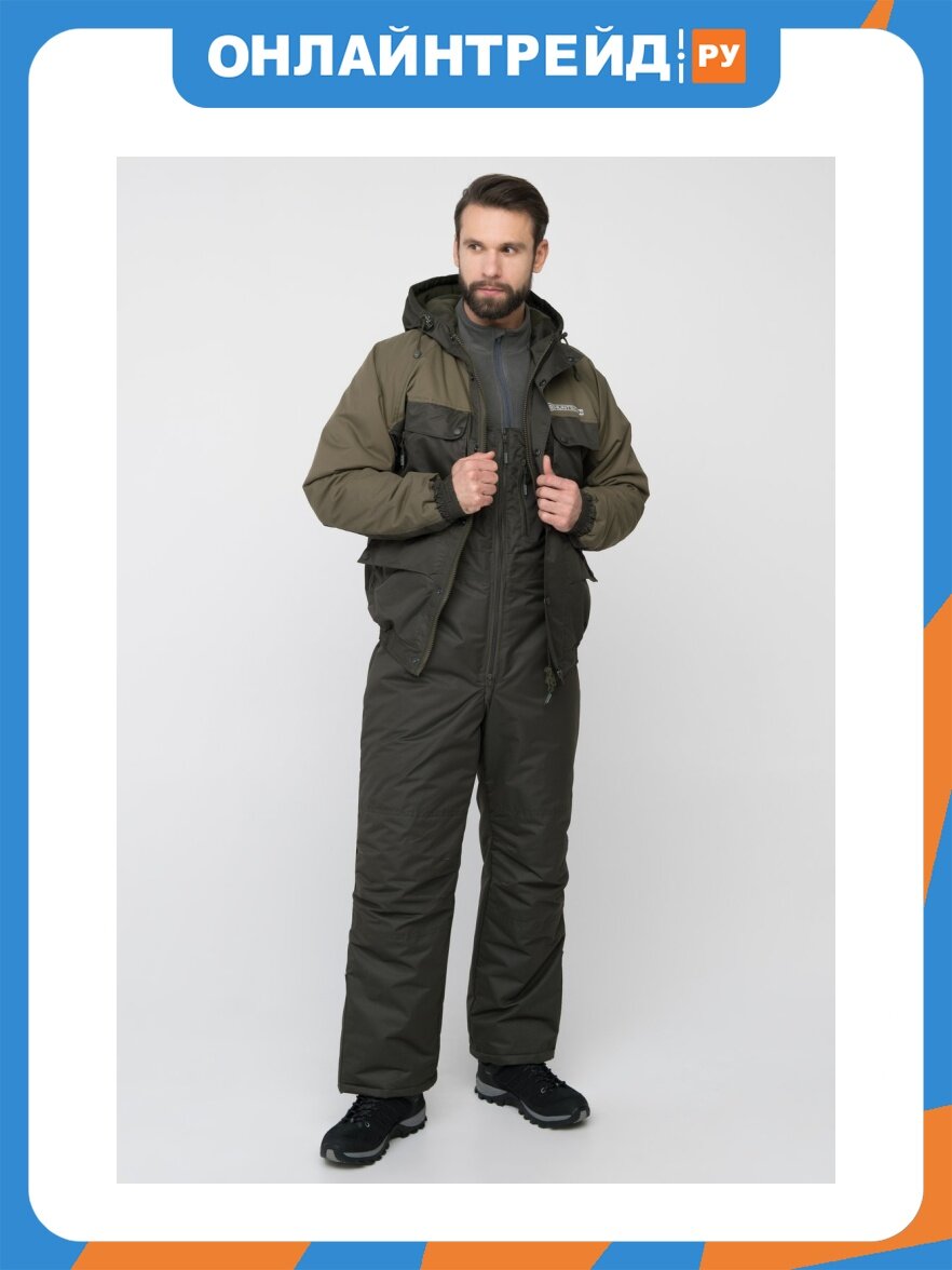 Костюм демисезонный Huntsman Таймень цвет Хаки ткань Breathable, разм. 56-58/182