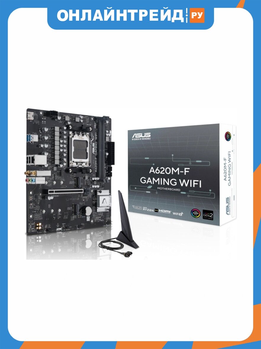 Материнская плата Asus A620M-F GAMING WIFI (AM5, mATX)