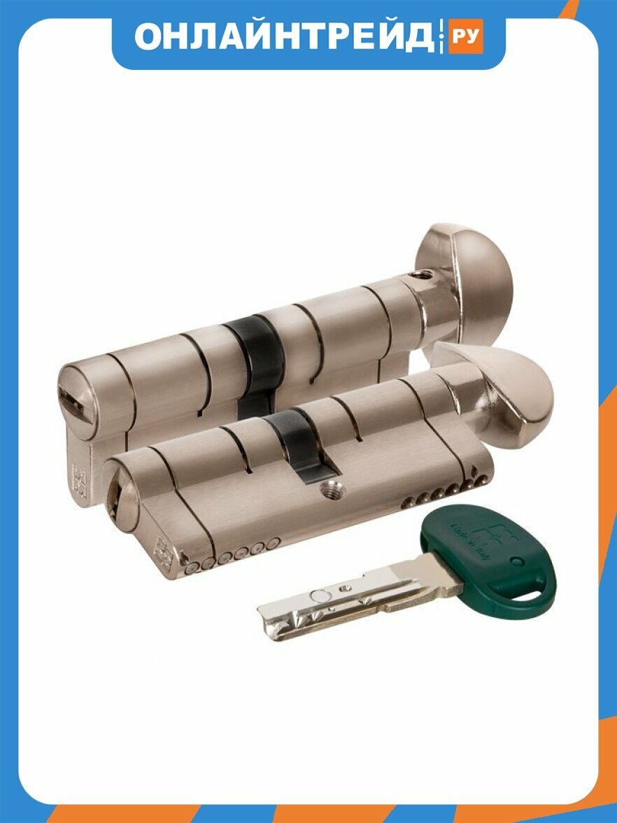 Цилиндровый механизм с вертушкой Mottura C31F364601RC5 (82 мм/31+10+41В), Мат. Никель (верт. 99.506)