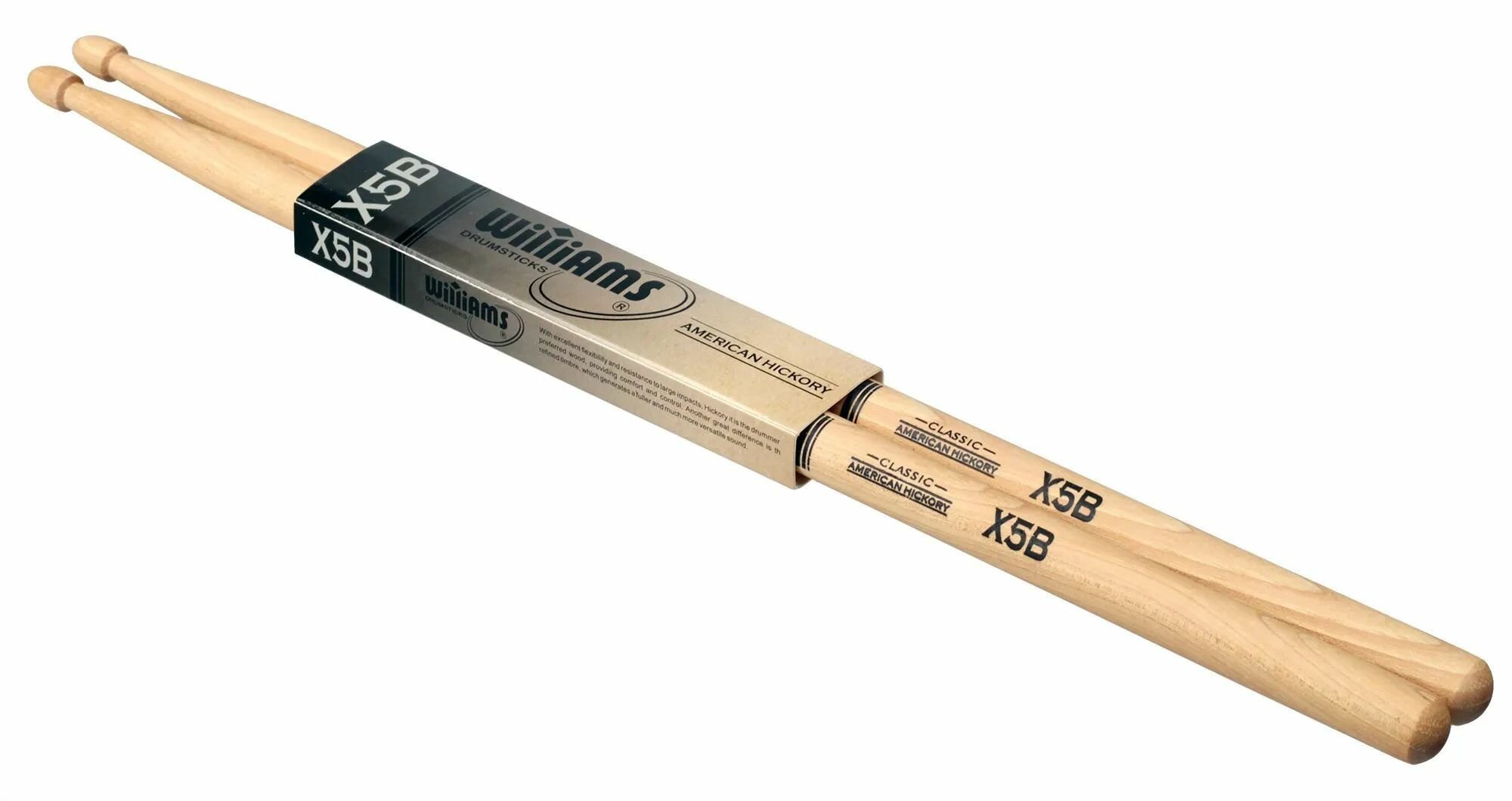 Барабанные палочки Williams DS-WCL-X5B Classic Series American Hickory
