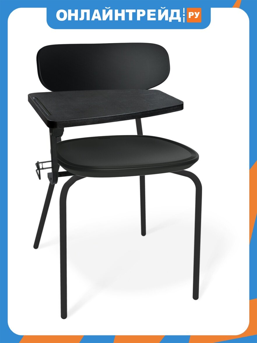 Конференц-стул Sheffilton SHT-S85М-RD-2 черный/черный муар