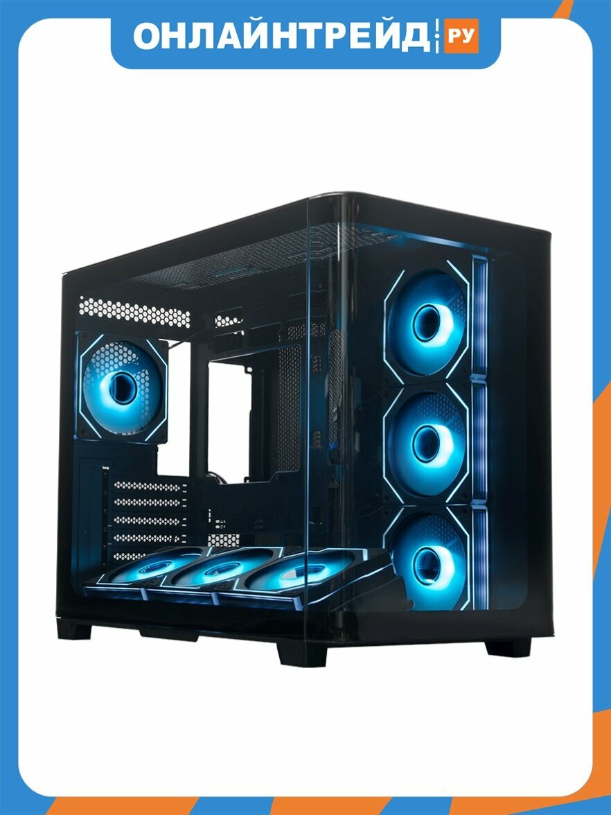Корпус Xastra QR500 7ARGB-FM-C10-UC, черный