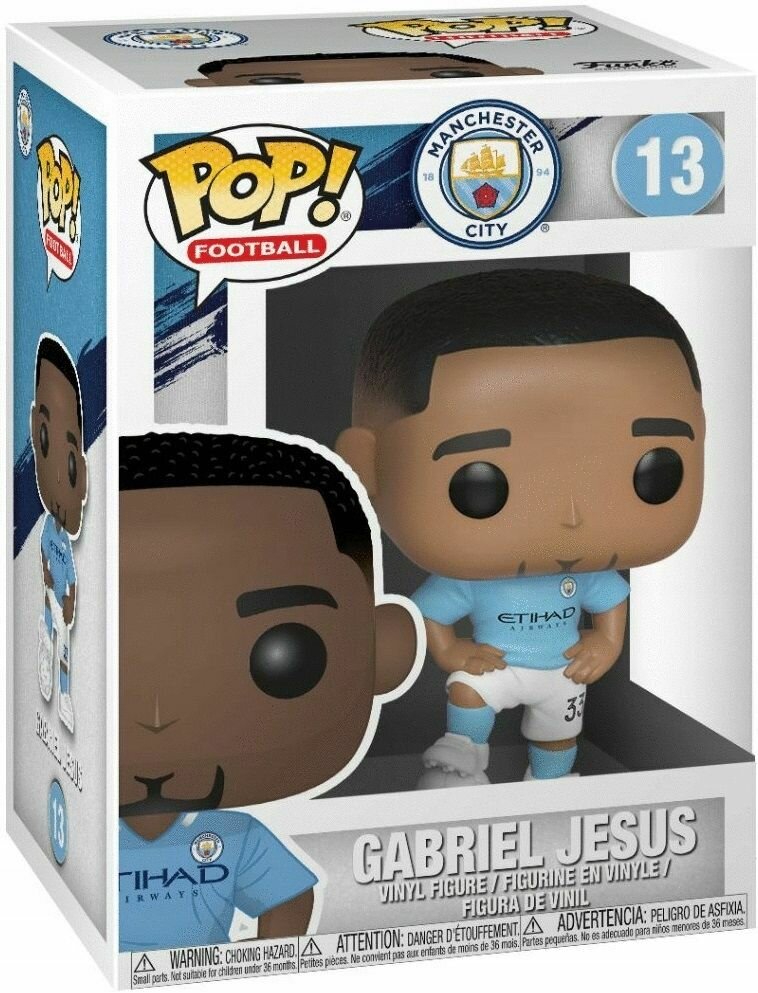 Фигурки Funko Pop FOOTBALL - Коллекционная фигурка футболиста Manchester City Габриэль Жезус/Gabriel Jesus - Фанко 13