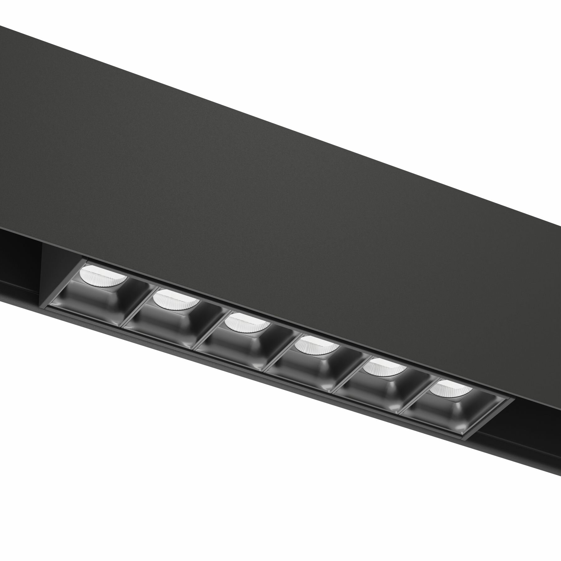 Трековый магнитный светильник LINER BLACK MASK MAGNETIC S20 6W 4000К дневной белый / Черный на шинопровод MAGNETIC S20 48V / Угол света 36 град. 6Вт LED CRI85 IP20 112mm
