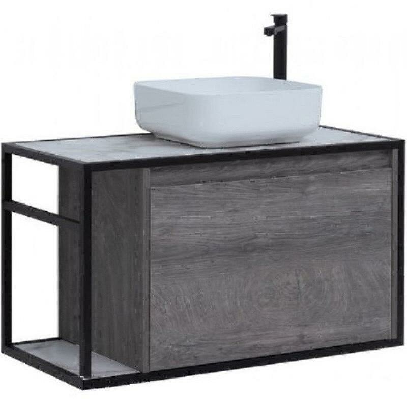 Тумба под раковину Aquanet Nova Lite Loft 90 R 261655 подвесная Дуб рошелье