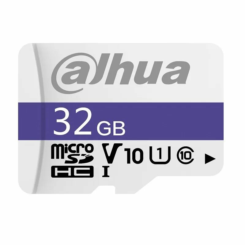 Карта памяти MICROSD 32Gb (DHI-TF-C100/32GB) потребительский уровень, 32Гбайт